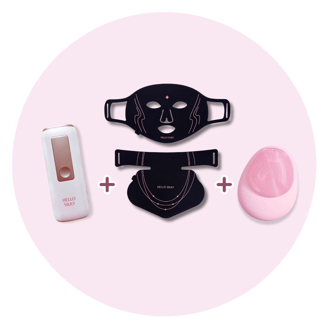 At Home IPL Laser Hair Removal | LED Light Therapy Masks | Hello Silky