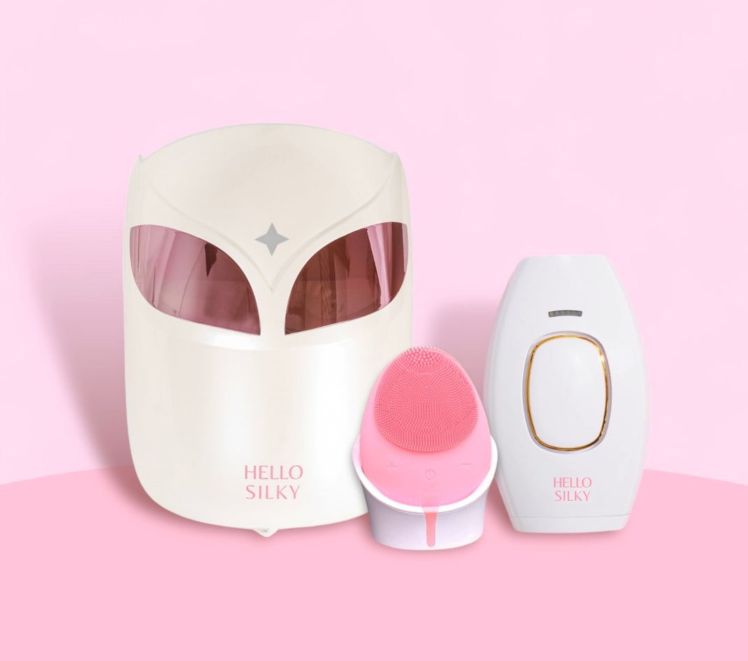 At Home IPL Laser Hair Removal | LED Light Therapy Masks | Hello Silky